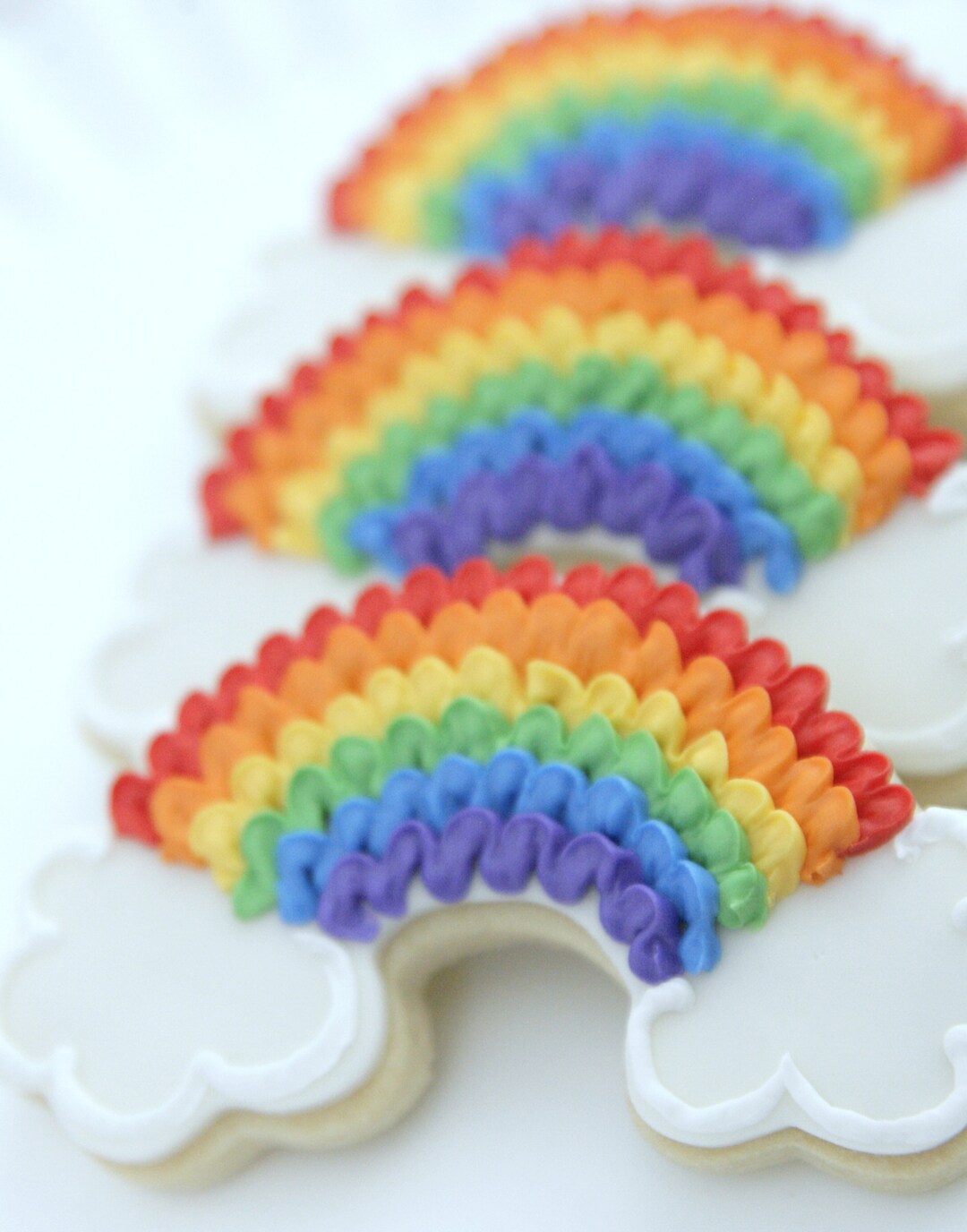 1 Dozen Decorative 4" Shortbread Rainbow Cookies - Etsy