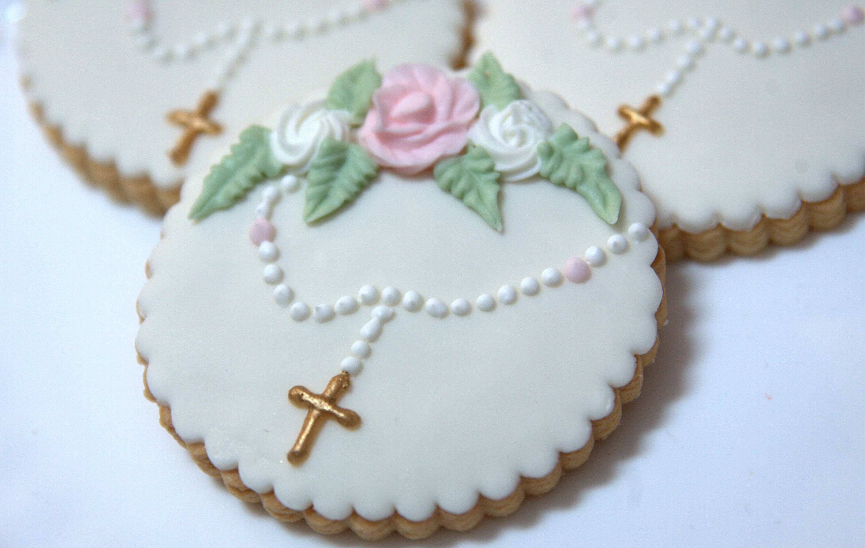 1 Dozen Decorative Shortbread 3.75 scalloped Rosary | Etsy