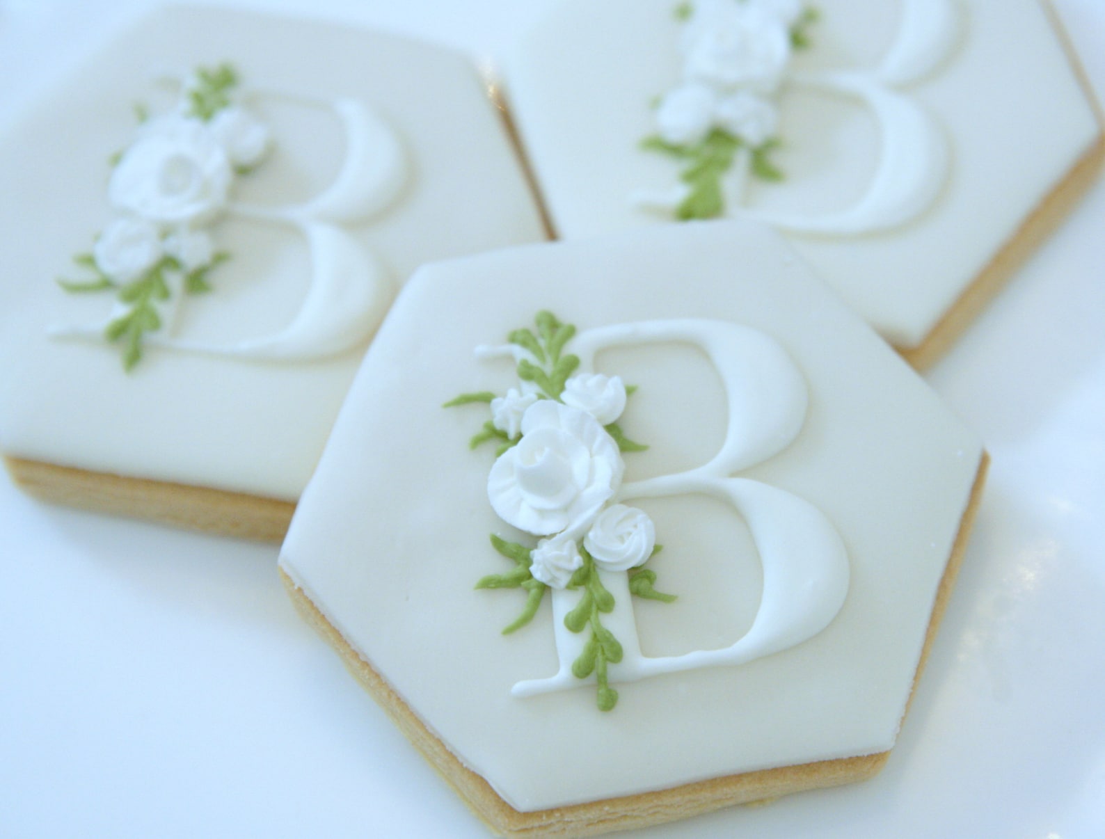 1 Dozen Decorative 4 Wedding Monogram Cookies - Etsy
