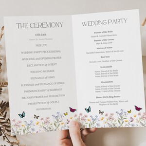 Wedding Program, Order of Ceremony, Service, Booklet, Wedding ...