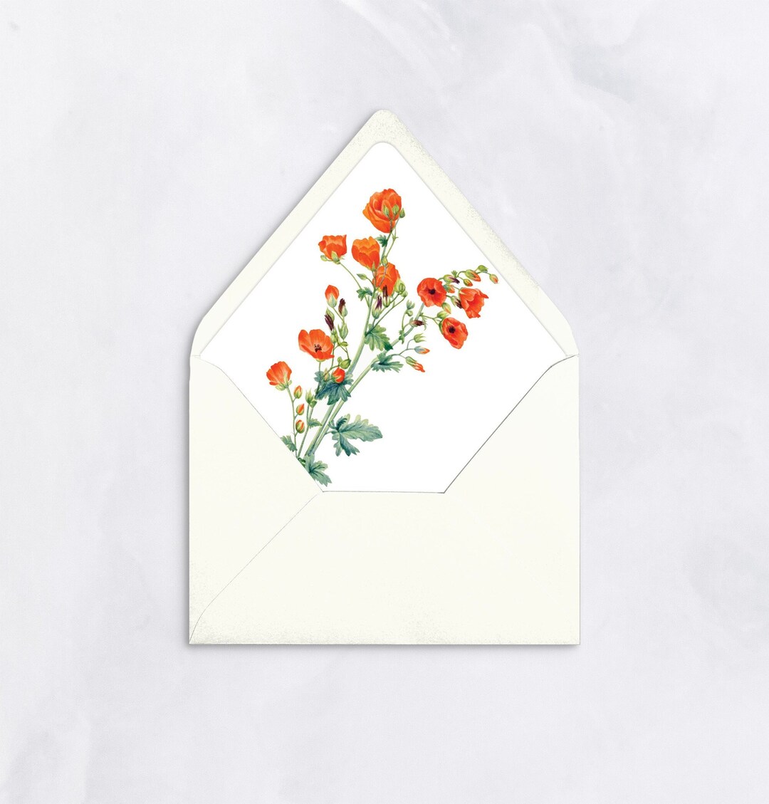 Printable Envelope Liner, Instant Download , A7, Euro Flap 5x7 ...