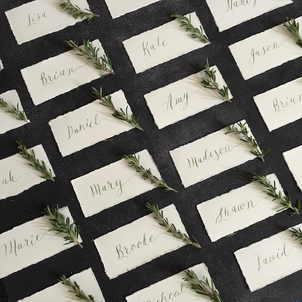 Handmade Place Card - Etsy
