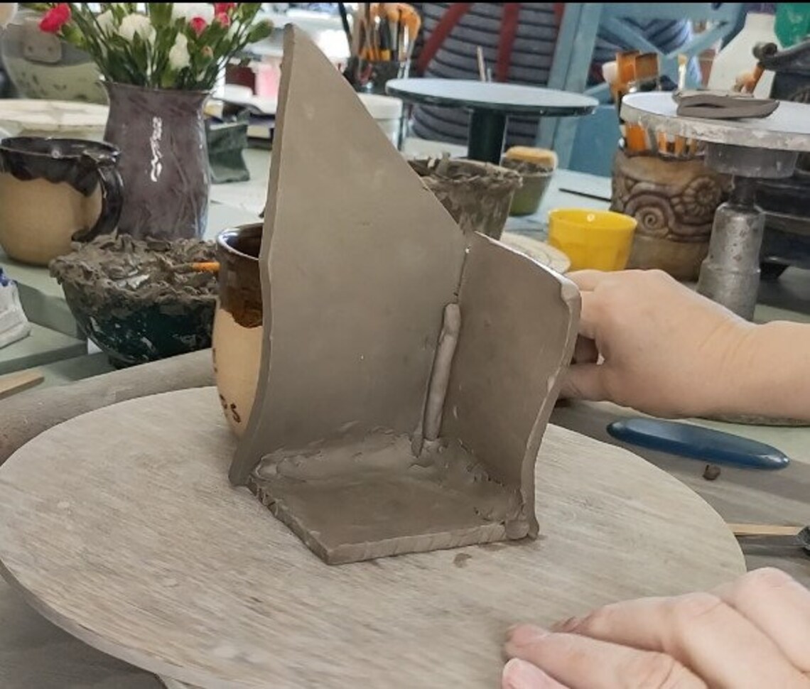 Printable Pottery Template and Instructions to Build a Tealight Church ...
