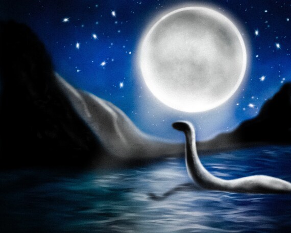 Nessie Art Print 4x6 or 8x10 | Etsy