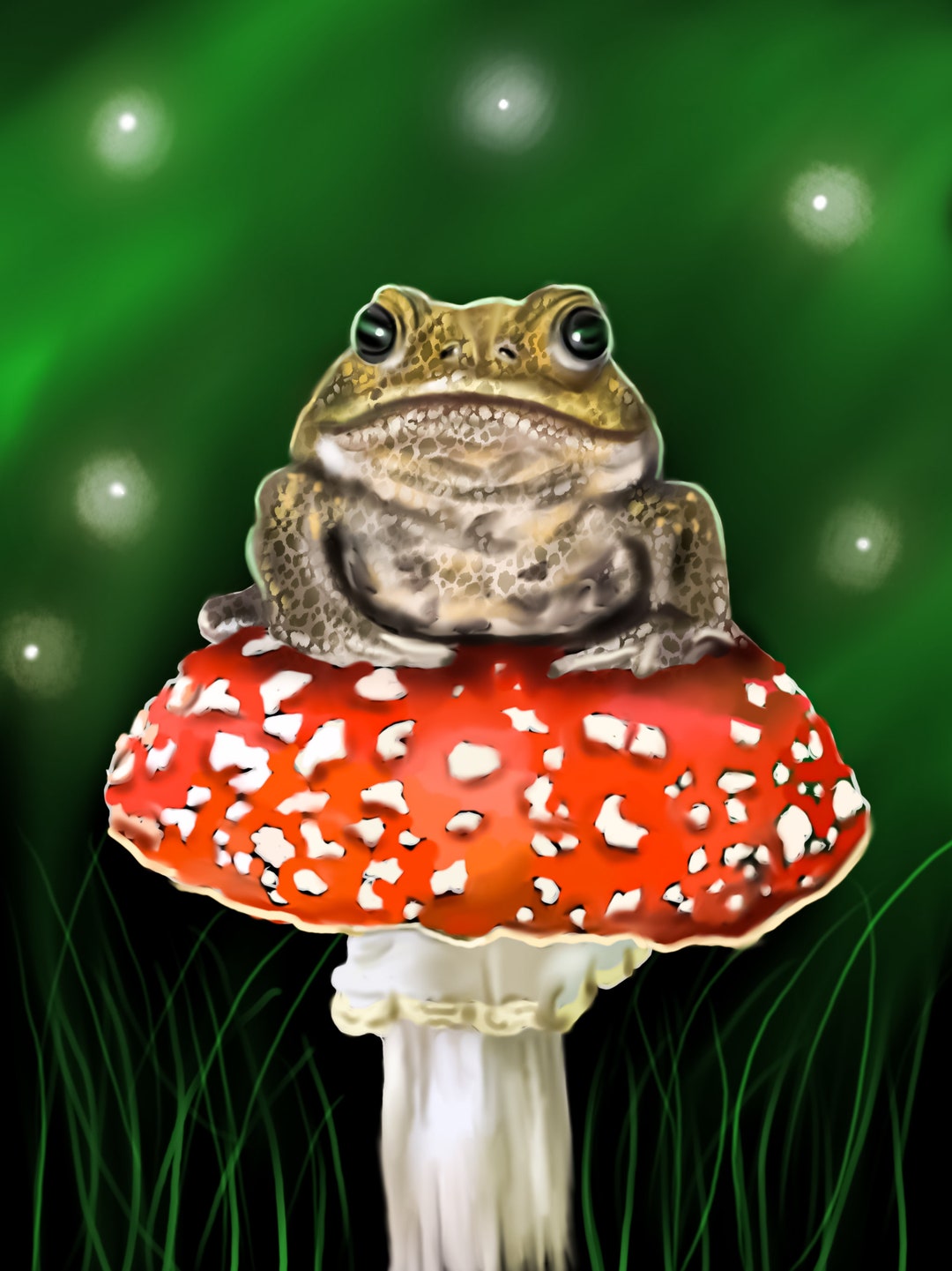Toad 4x6 or 8x10 Art Print - Etsy