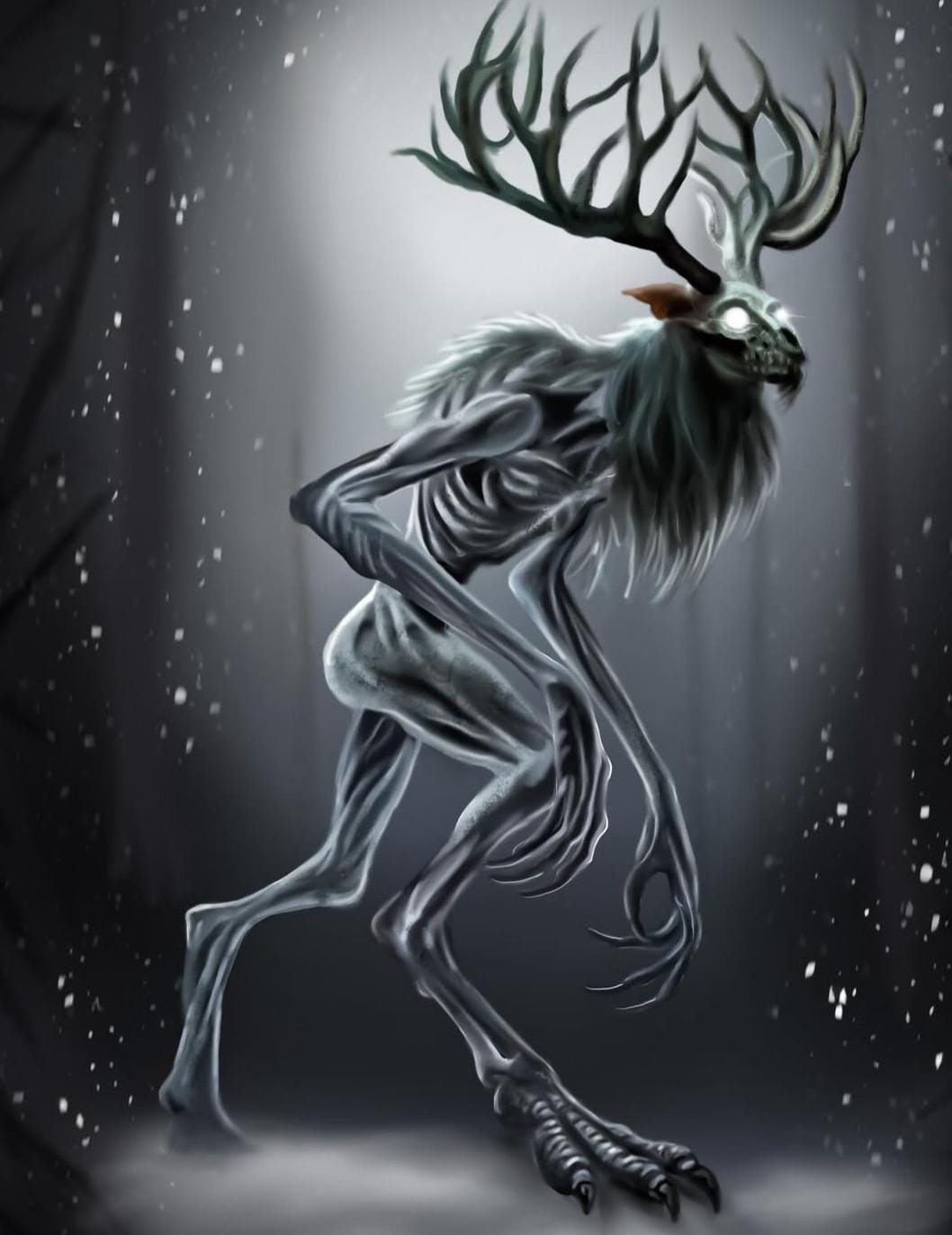 Wendigo 4x6 or 8x10 Art Print - Etsy