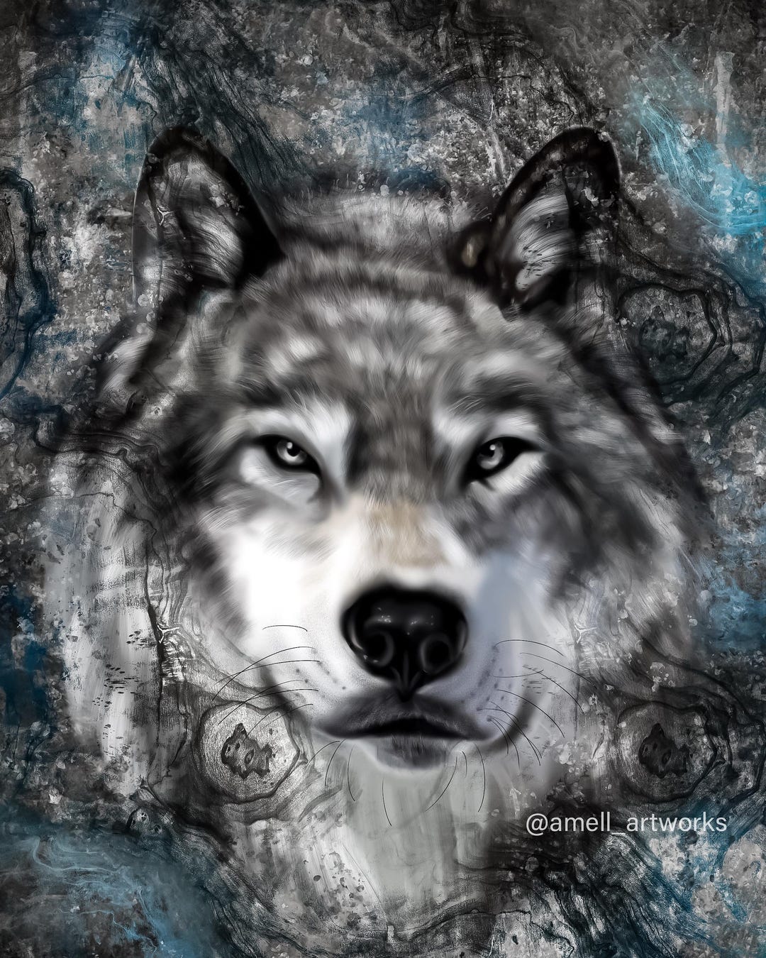 Lone Wolf 4x6 or 8x10 Art Print - Etsy