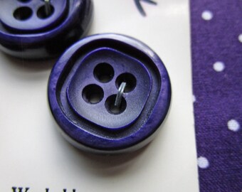 Dark Purple Buttons | Etsy