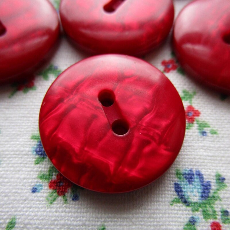 Red Vintage Buttons - Etsy