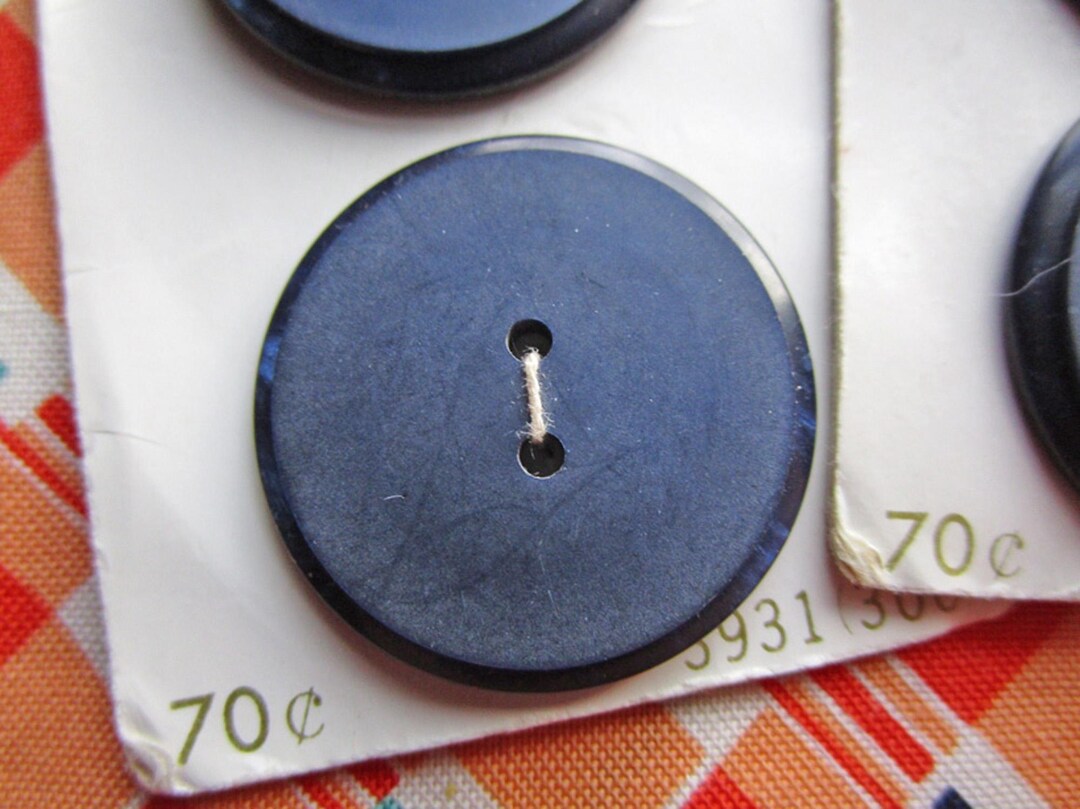 6 Vintage La Mode Navy Blue Plastic Buttons, Two-hole, 7/8" (22mm) - Etsy