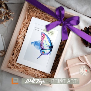 Butterfly Language Art Set, Gallery Wall Art, Set of 2, Quote: You ...