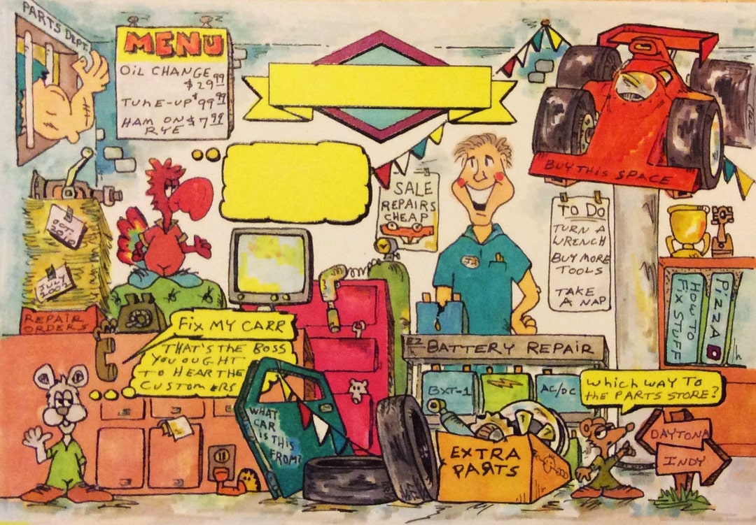 CAR GUY Personalized Cartoon - Etsy