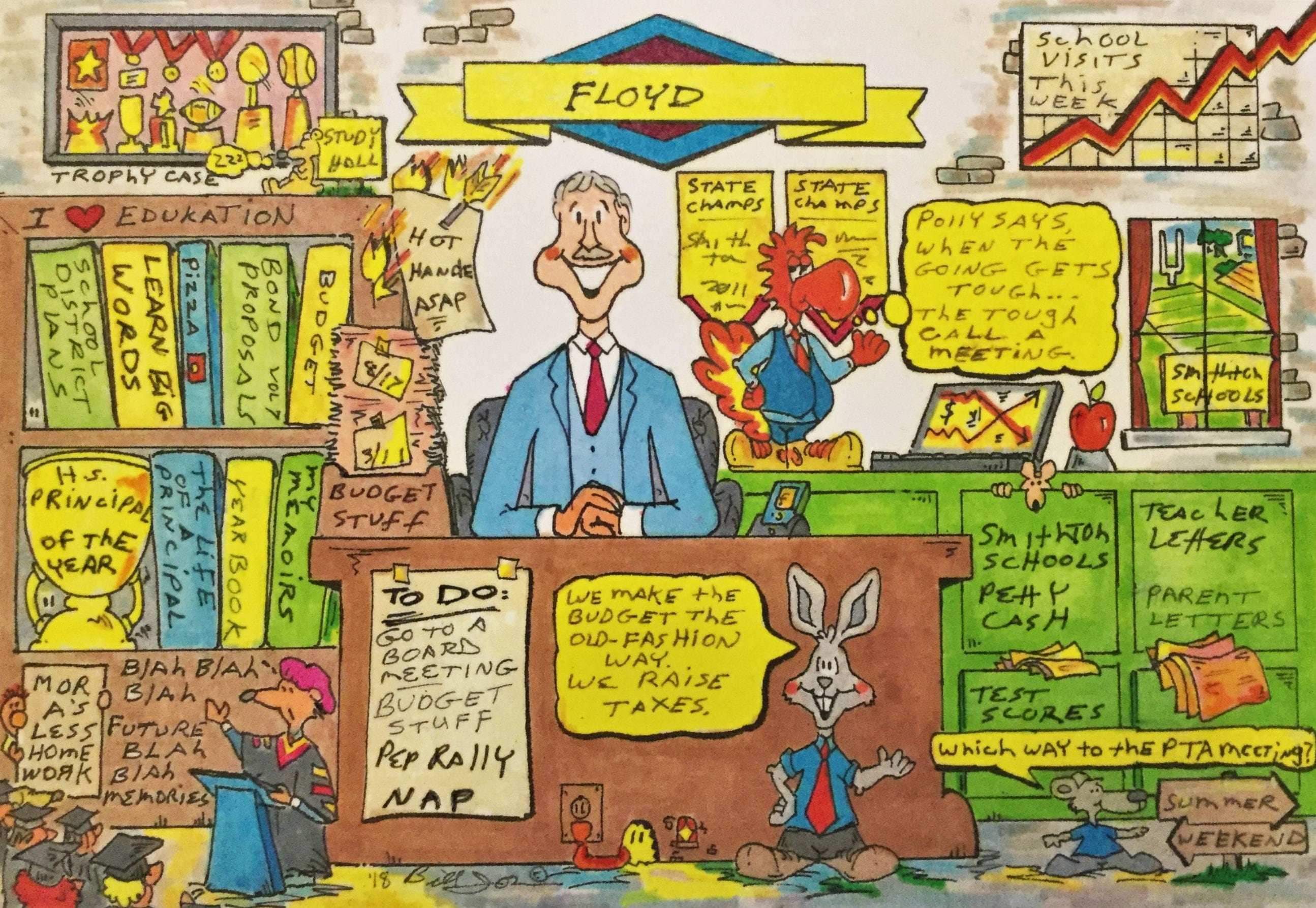 Cartoon School Principal