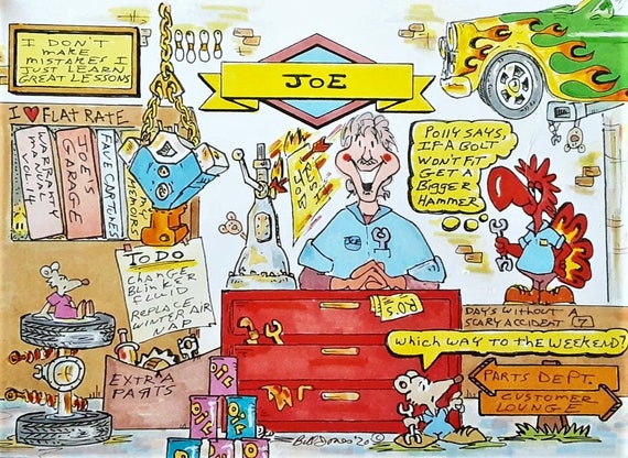 Auto Mechanic Cartoons