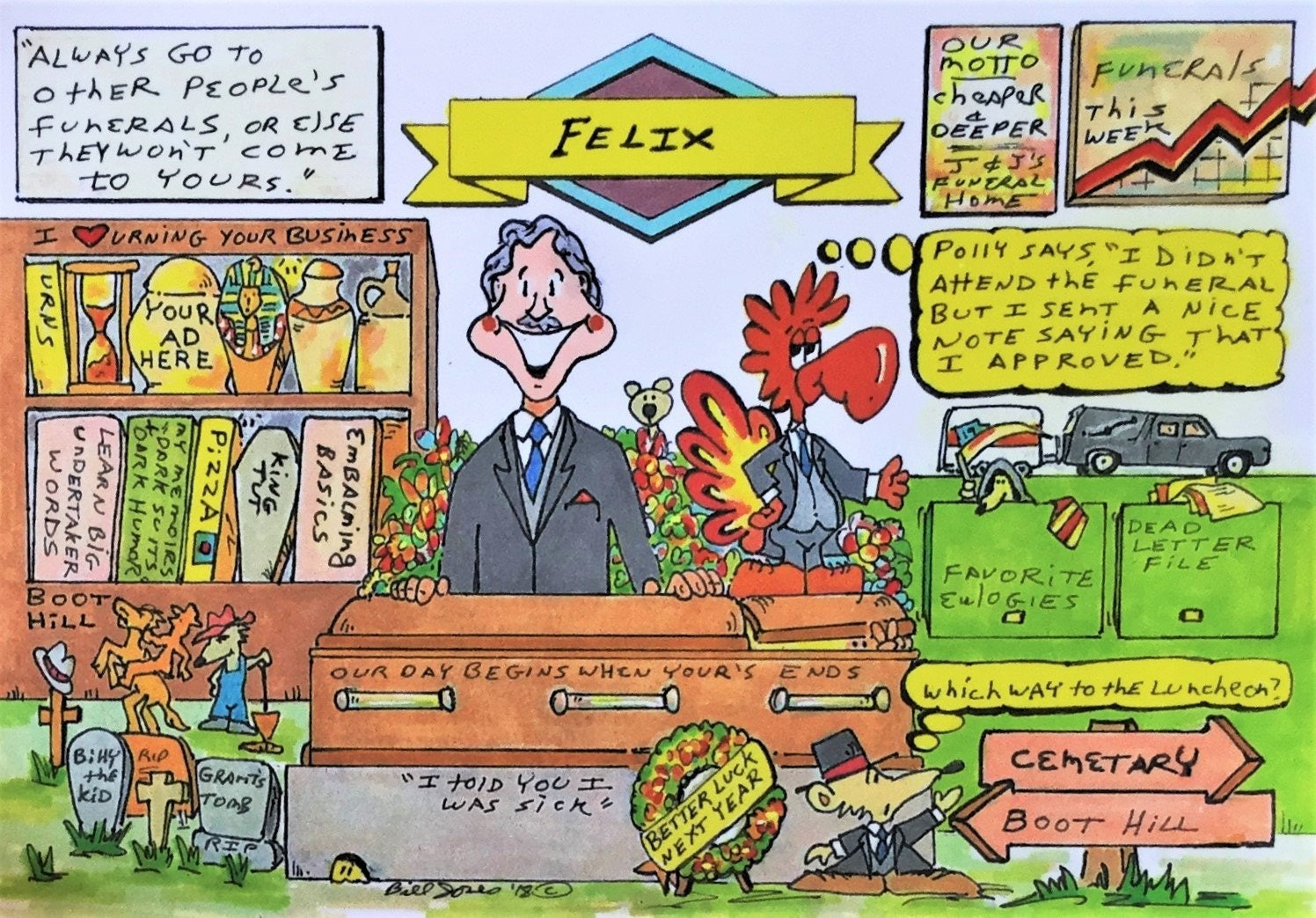 FUNERAL DIRECTOR - UNDERTAKER Personalized Cartoon - Etsy