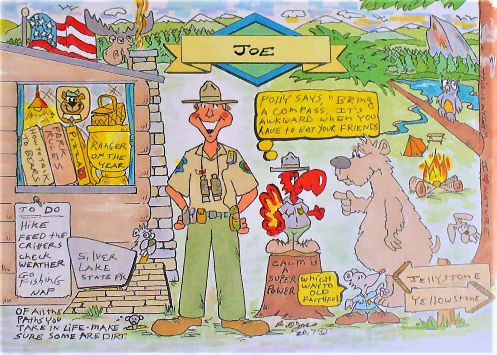 PARK RANGER Personalized Cartoon - Etsy