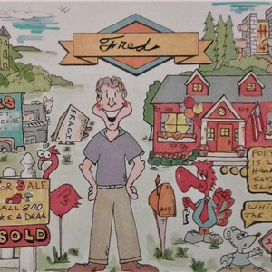 NEW HOME OWNER Personalized Cartoon - Etsy