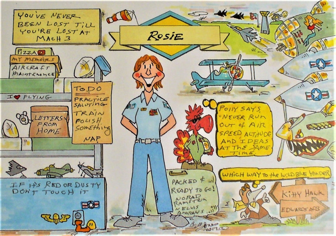 Military - U.S. AIR FORCE Personalized Cartoon - Etsy