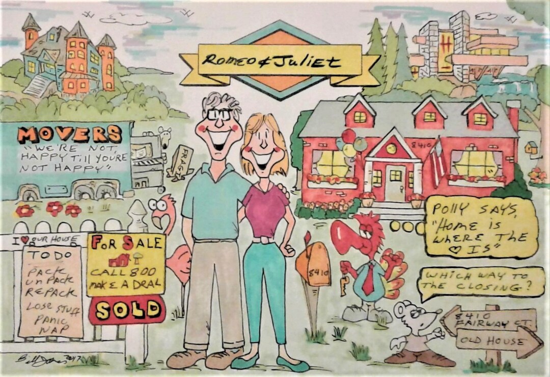 NEW HOME OWNER Personalized Cartoon - Etsy