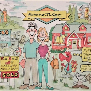 NEW HOME OWNER Personalized Cartoon - Etsy