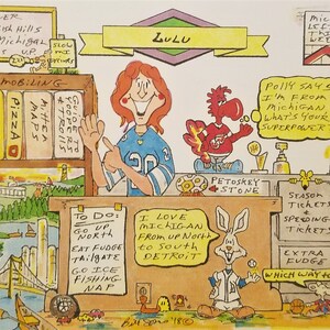 REGIONAL - MICHIGAN Personalized Cartoon - Etsy