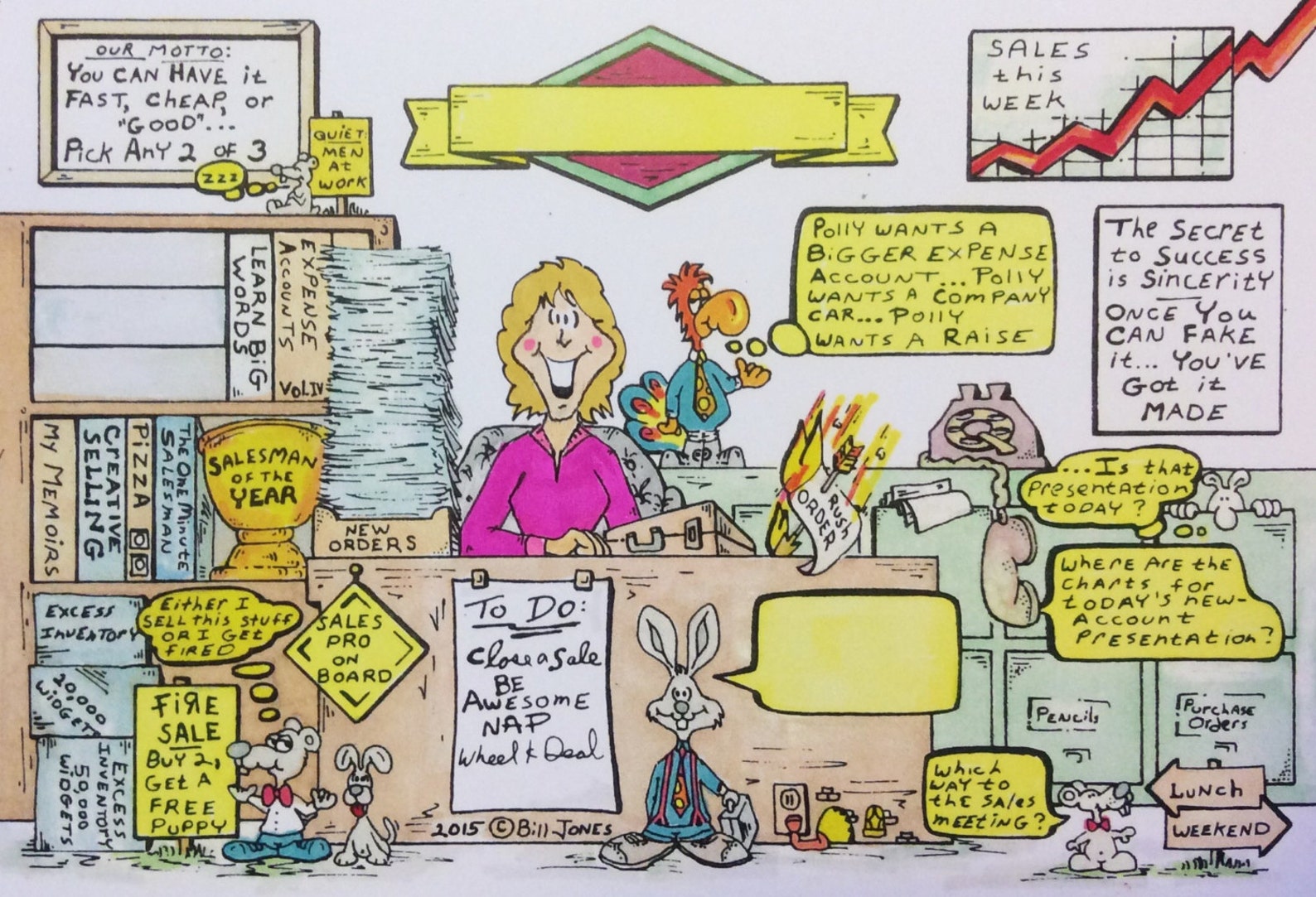 SALES REP Personalized Cartoon - Etsy