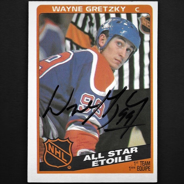Signed Wayne Gretzky Card - Etsy