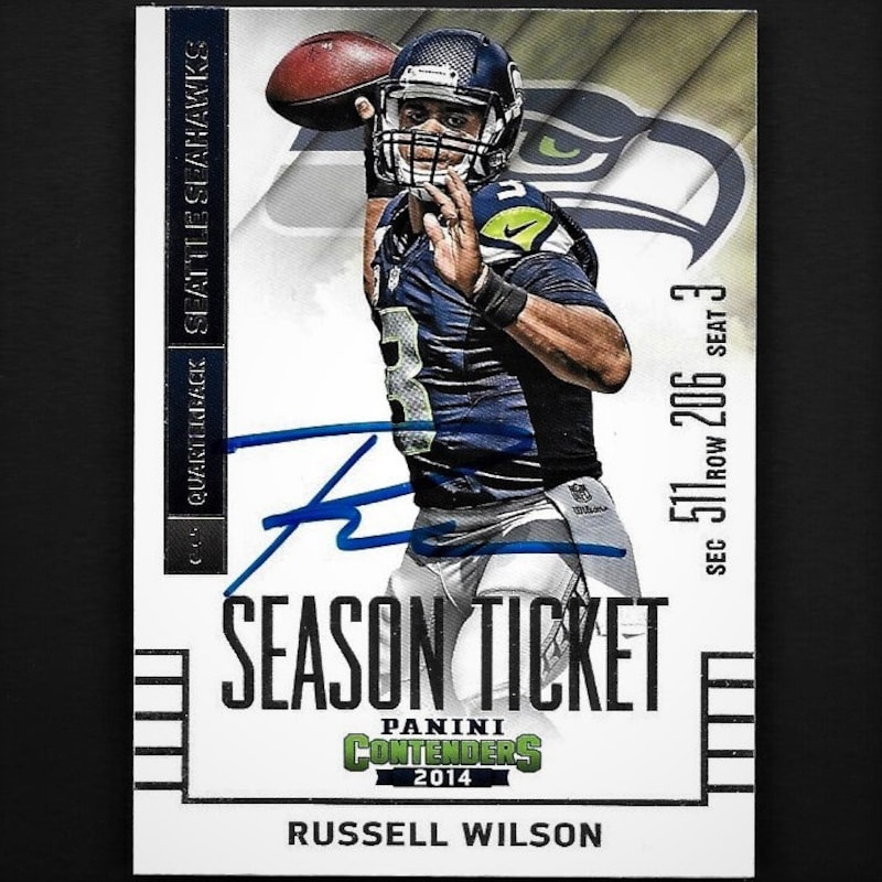 Russell Wilson Autograph - Etsy