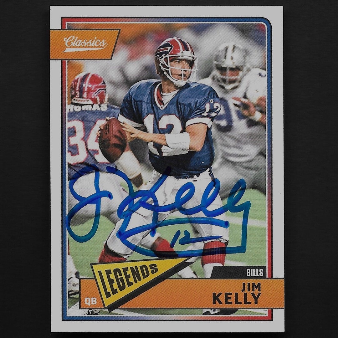 Jim Kelly Autograph Signed 2018 Panini Card #105 Bills - Etsy