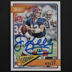 Jim Kelly Autograph Signed 2018 Panini Card #105 Bills - Etsy