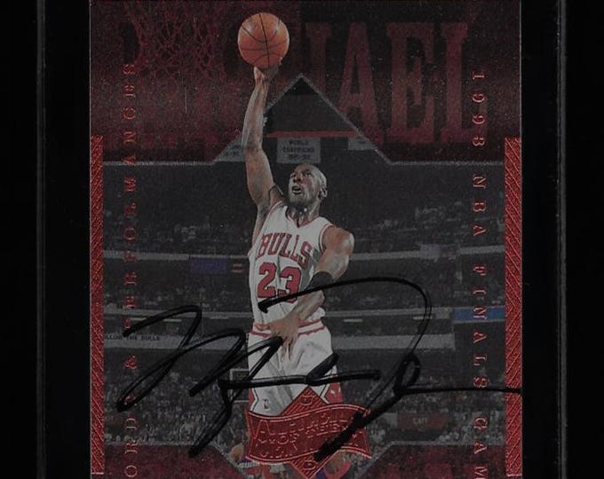 Michael Jordan Autograph Signed 1999 Upper Deck Card #20 W/coa Bulls - Etsy