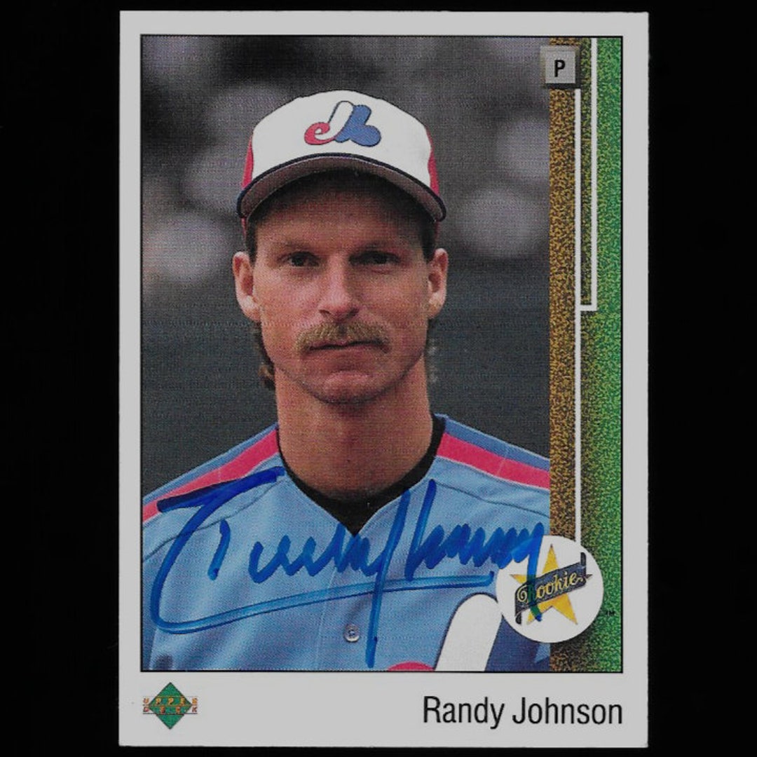 Randy Johnson Autograph Signed 1989 Upper Deck Rookie Card #25 Expos ...