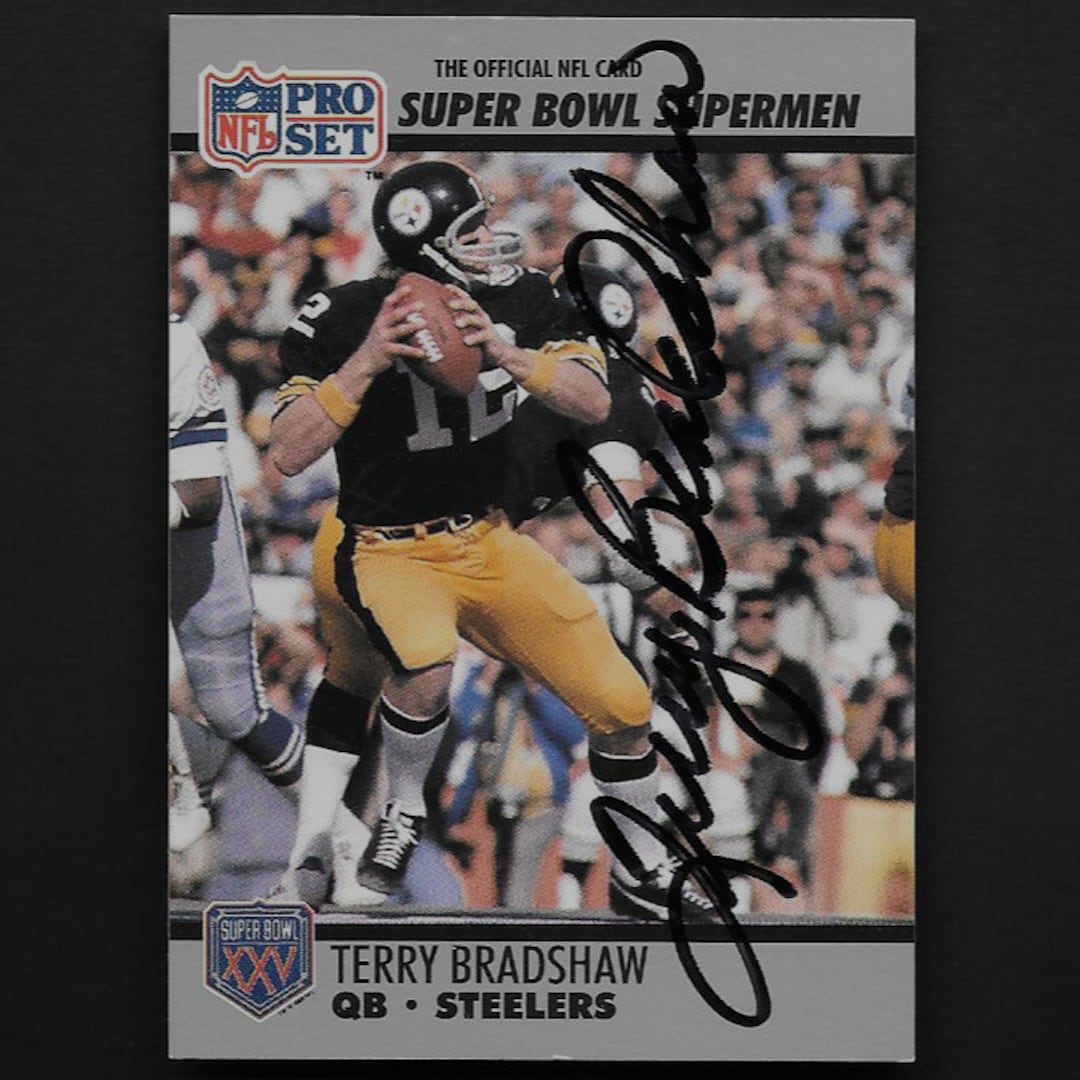 Terry Bradshaw Autograph Signed 1990 Pro Set Card #32 Steelers Nice! - Etsy