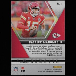 Patrick Mahomes II Autograph Signed Panini Card #1 Chiefs - Etsy