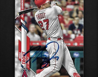 Signed Mike Trout Card - Etsy