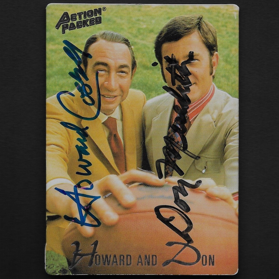 Howard Cosell/don Meredith Dual Autograph Signed 1994 Action Packed ...
