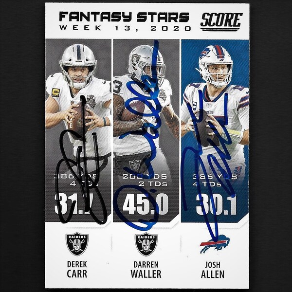Josh Allen Autograph Card - Etsy