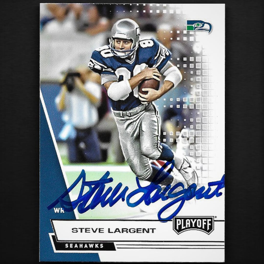 Steve Largent Autograph Signed 2020 Panini Card #107 Seahawks - Etsy