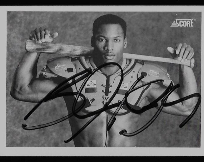 Bo Jackson Autograph Signed 1990 Score Card #697 Raiders/royals - Etsy