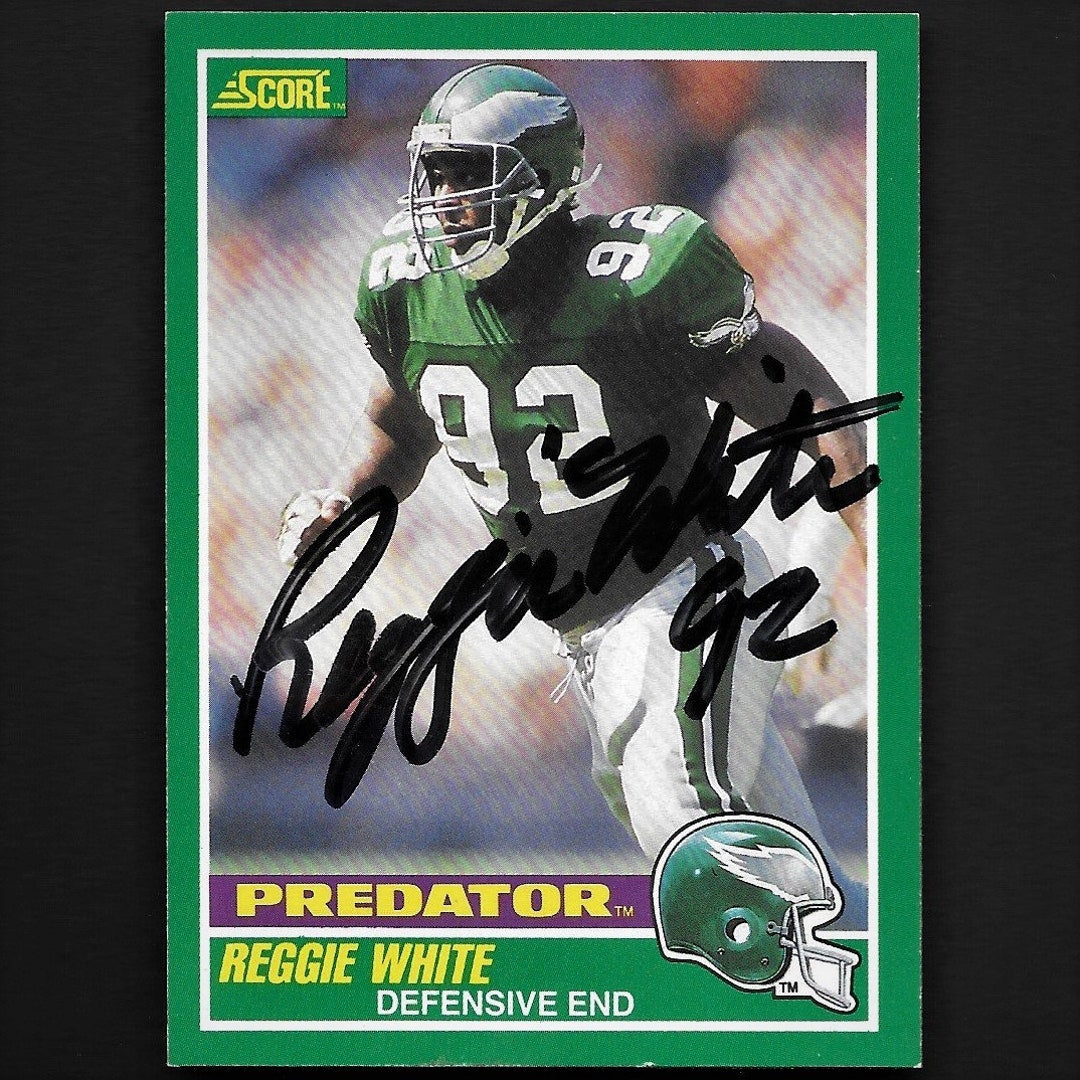 Reggie White Autograph Signed 1989 Score Card #321 Eagles Nice! - Etsy