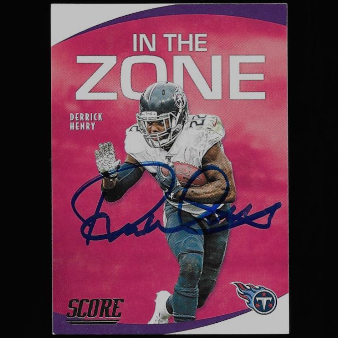 Derrick Henry Autograph Signed 2020 Panini Card Titans - Etsy