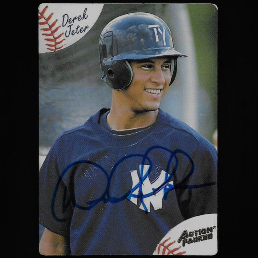 Derek Jeter Autograph Signed 1994 Action Packed Rookie Card #43 Yankees ...