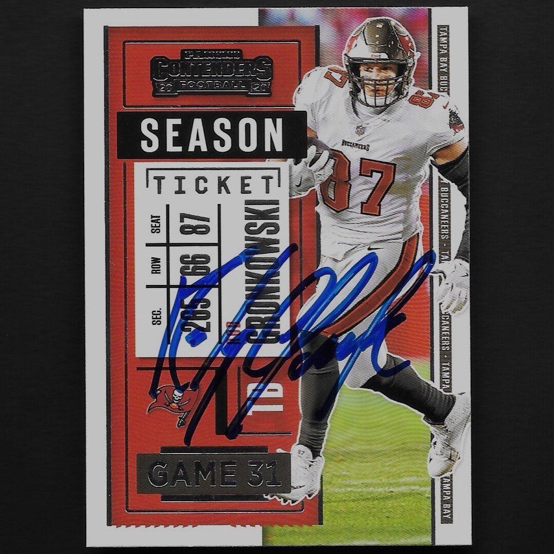 Rob Gronkowski Autograph Signed 2020 Panini Card #13 Buccaneers - Etsy