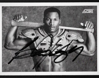 Signed Bo Jackson Football Card - Etsy