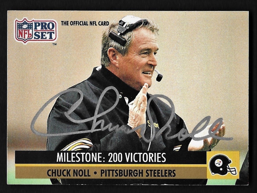 Chuck Noll Autograph Signed 1991 Pro Set Card #23 Steelers Nice! - Etsy