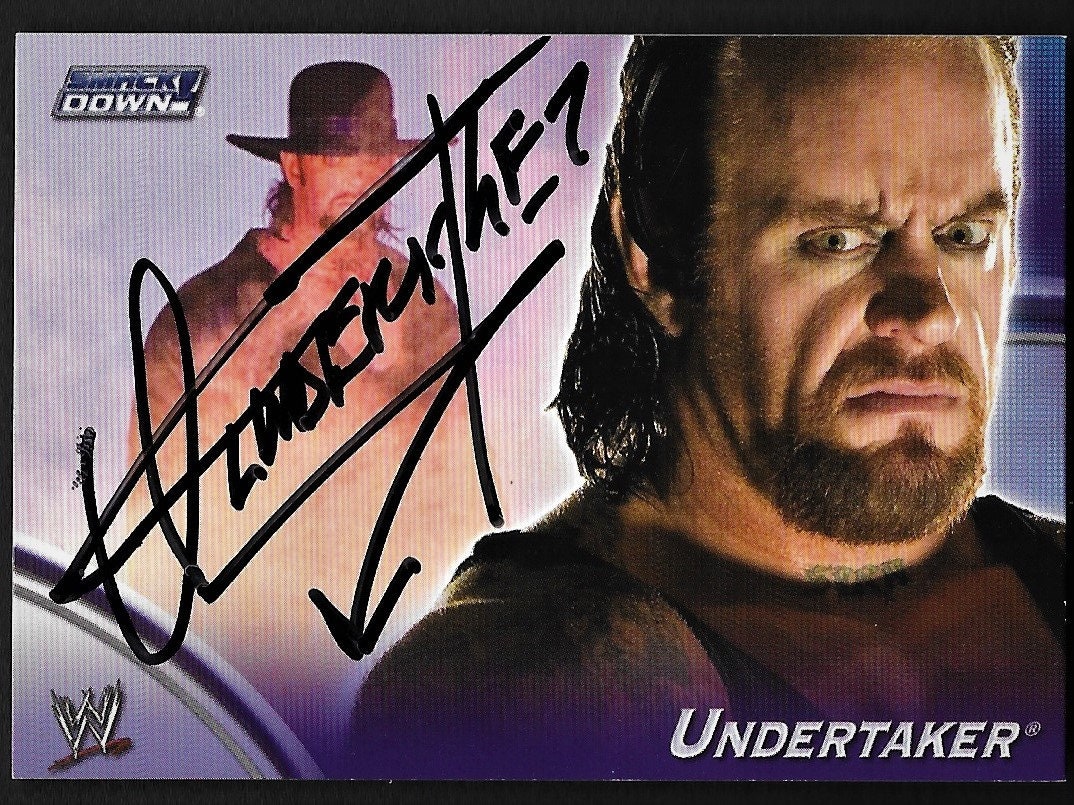 The Undertaker Autograph Signed 2002 Wrestling Card - Etsy