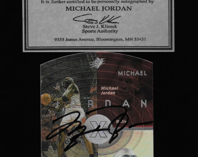 Michael Jordan Autograph Signed 1998 Upper Deck Spx Hologram Card #6 W ...