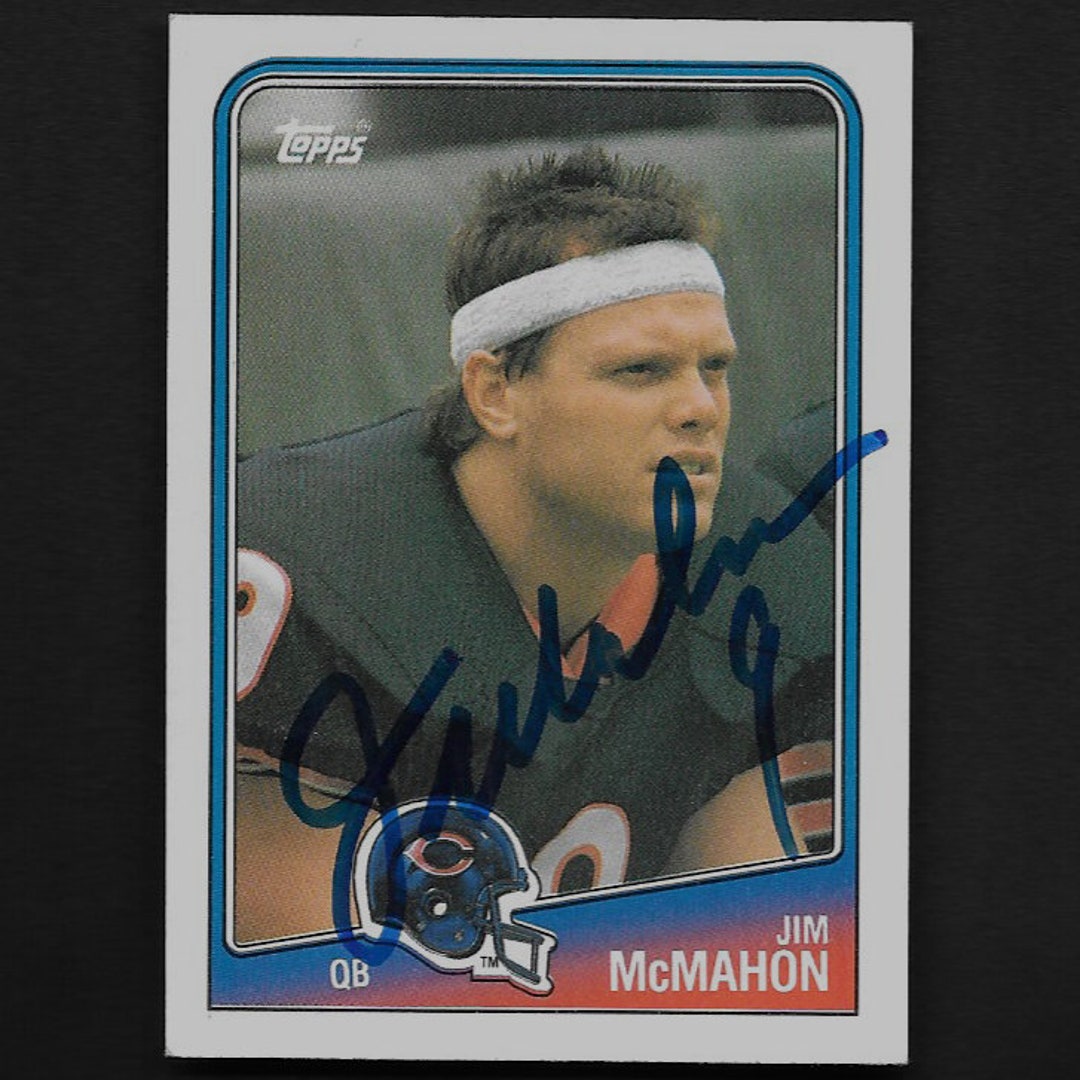 Jim Mcmahon Autograph Signed 1988 Topps Card #69 Bears Nice! - Etsy