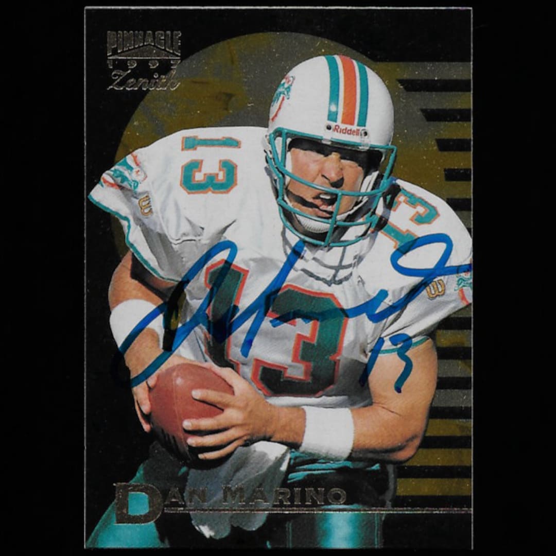 Dan Marino Autograph Signed 1997 Pinnacle Card #4 W/jsa Authentication ...