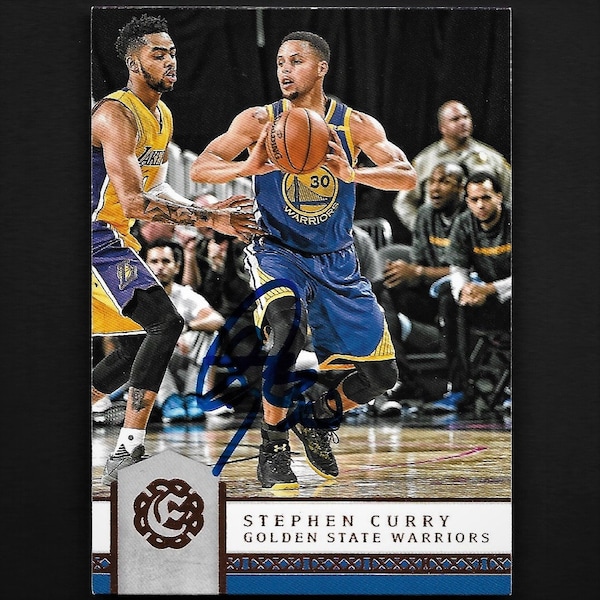 Stephen Curry Signed Card - Etsy